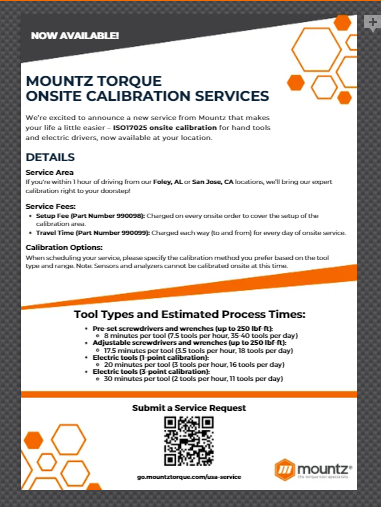 Mountz Service Contact Us