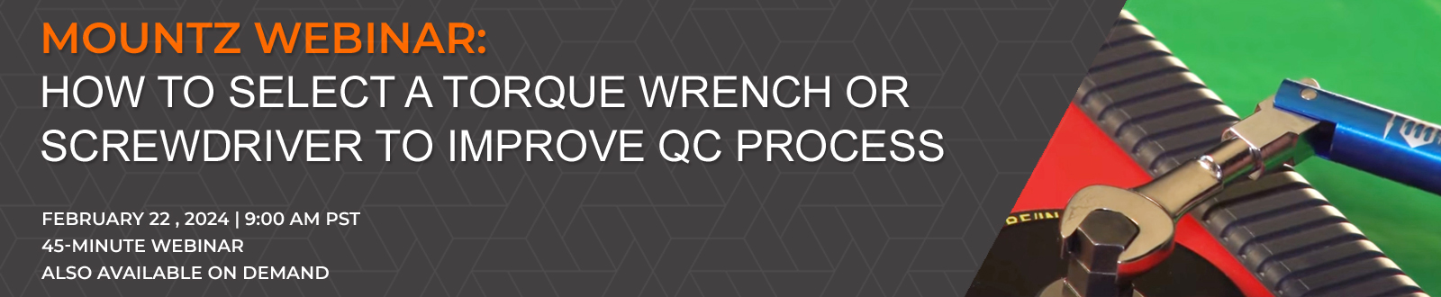 USA Webinar: How to Select a Torque Wrench or Screwdriver to Improve QC ...